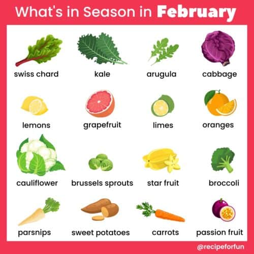 What is in Season in February? - a recipe for fun