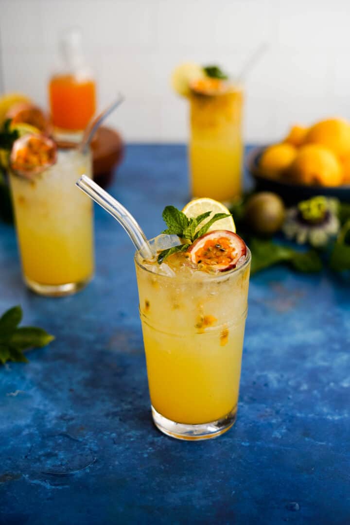 Passion Fruit Lemonade (Easy Tropical Drink Recipe) - A Recipe For Fun