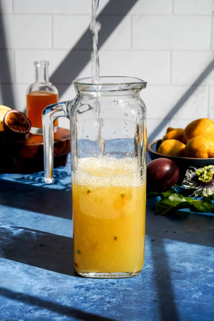 Passion Fruit Lemonade (Easy Tropical Drink Recipe) - A Recipe For Fun