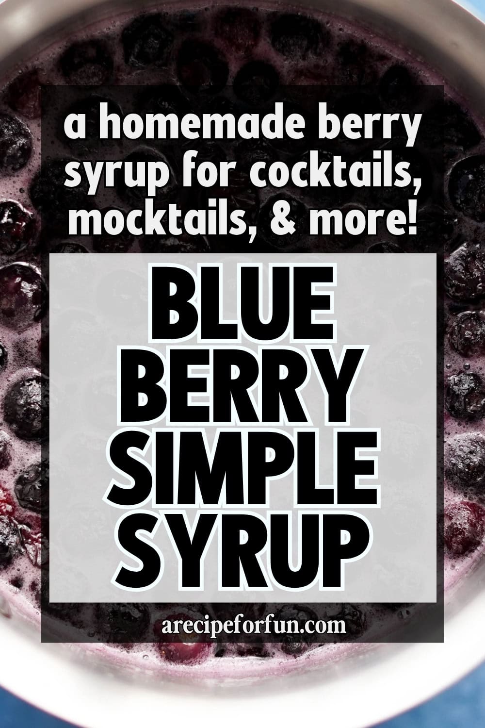 Homemade Blueberry Simple Syrup (Fresh or Frozen Berries)