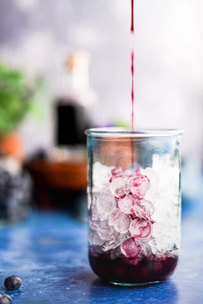 Homemade Blueberry Simple Syrup (Fresh or Frozen Berries)
