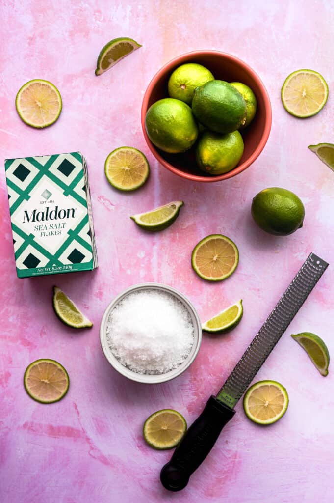 Homemade Lime Salt (Lime Zest Salt for Garnishing & Seasoning)