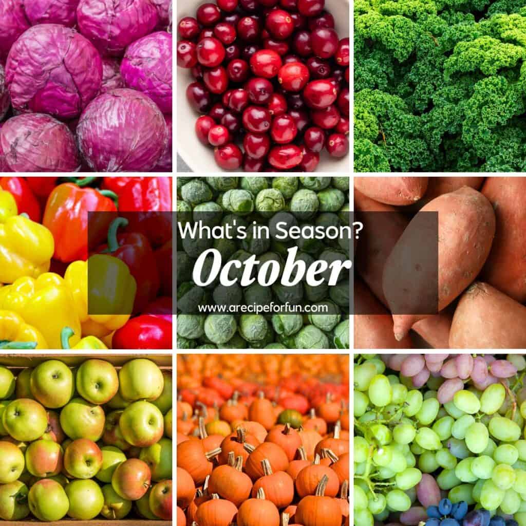 What is in Season in October? Autumn Produce Guide - A Recipe For Fun