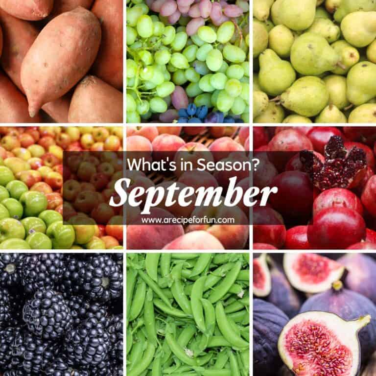 What is in Season in September? Autumn Produce Guide - A Recipe For Fun