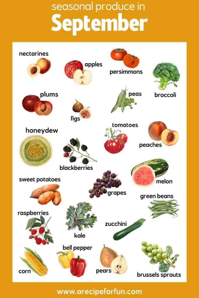 What is in Season in September? Autumn Produce Guide - A Recipe For Fun