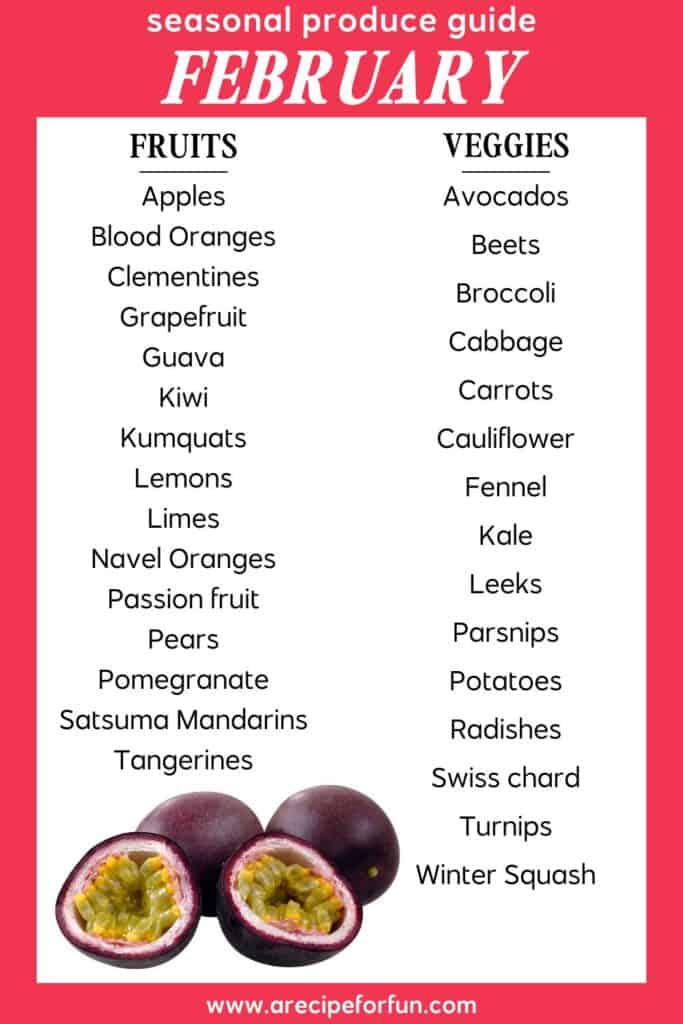 What is in Season in February? - A Recipe For Fun