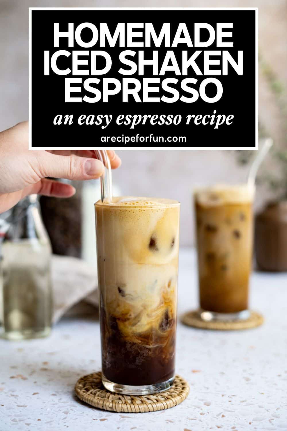 Double Shot Iced Shaken Espresso (with Variations!) - A Recipe For Fun