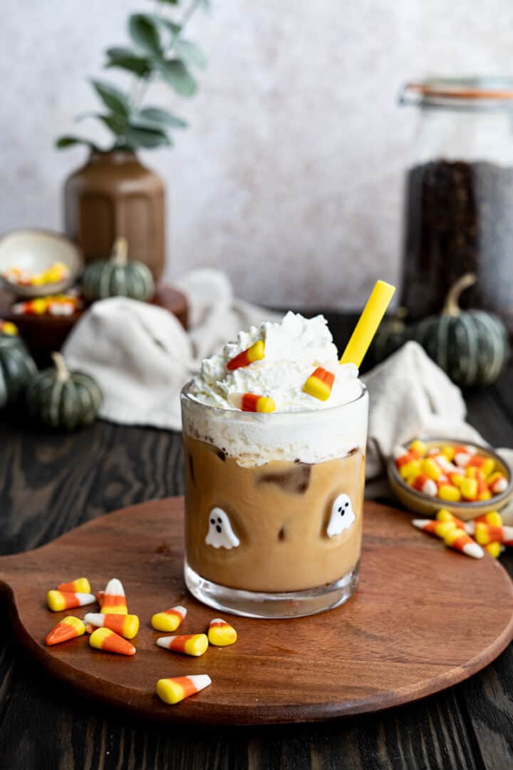 Candy Corn Latte (Halloween Latte Recipe) - A Recipe For Fun