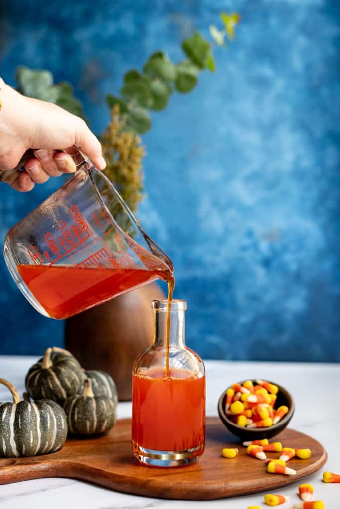 Candy Corn Simple Syrup - A Recipe For Fun