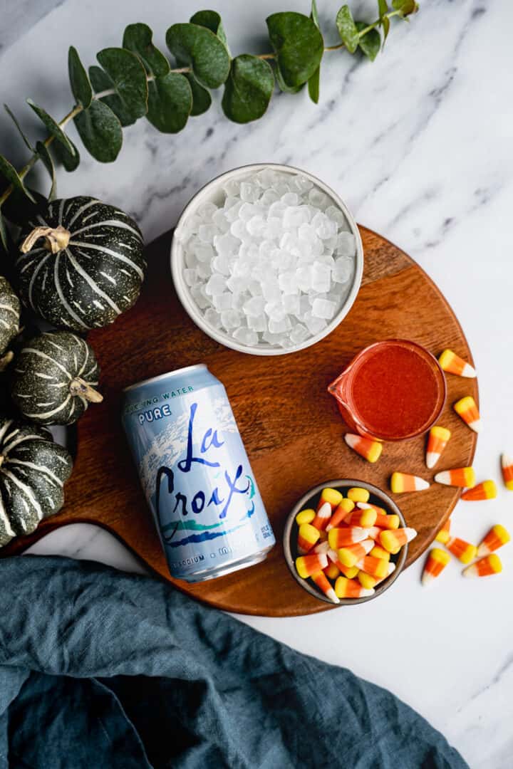 Candy Corn Soda (Easy Halloween Mocktail) - A Recipe For Fun