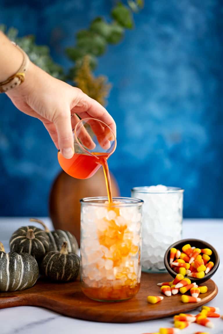 Candy Corn Soda (Easy Halloween Mocktail) - A Recipe For Fun