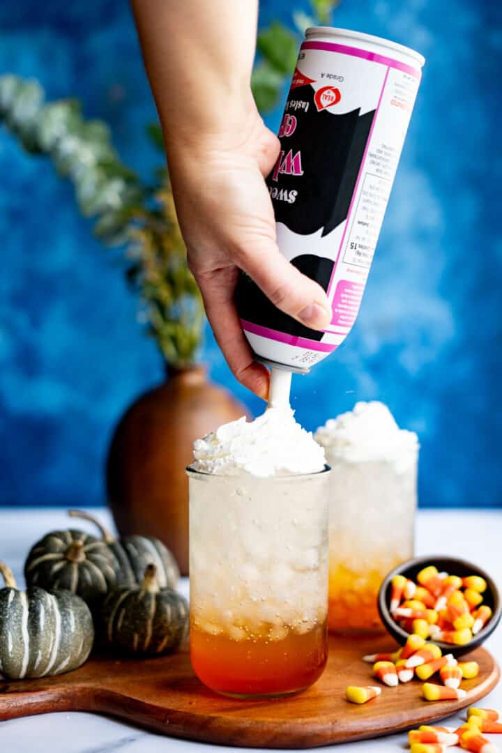 Candy Corn Soda (Easy Halloween Mocktail) - A Recipe For Fun