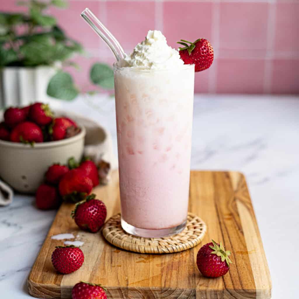 Strawberry Italian Soda (Strawberry Cream Soda) - A Recipe For Fun