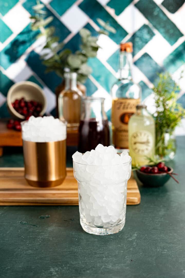 Yule Mule (Cranberry Holiday Mule with Rosemary Syrup) - A Recipe For Fun