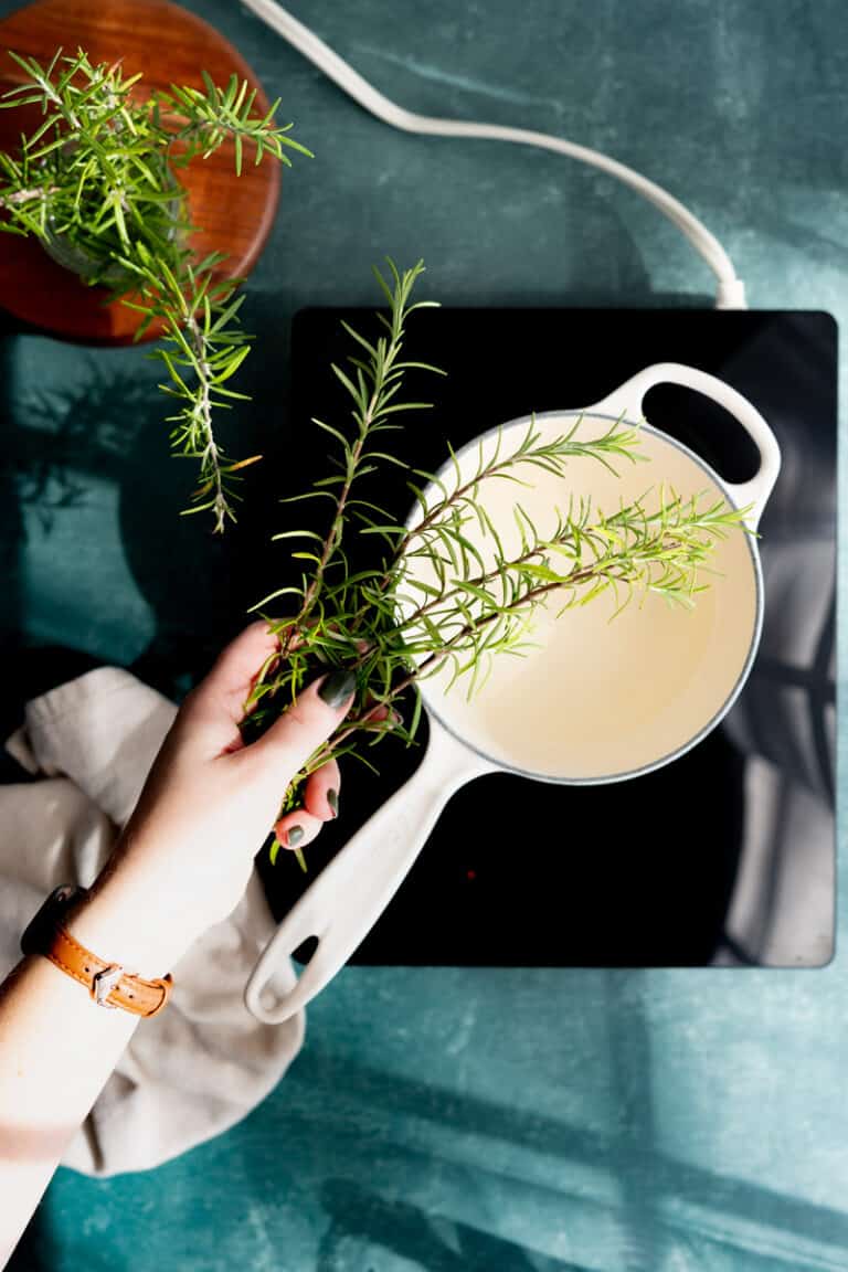 Rosemary Simple Syrup (Rosemary Syrup For Drinks & More)