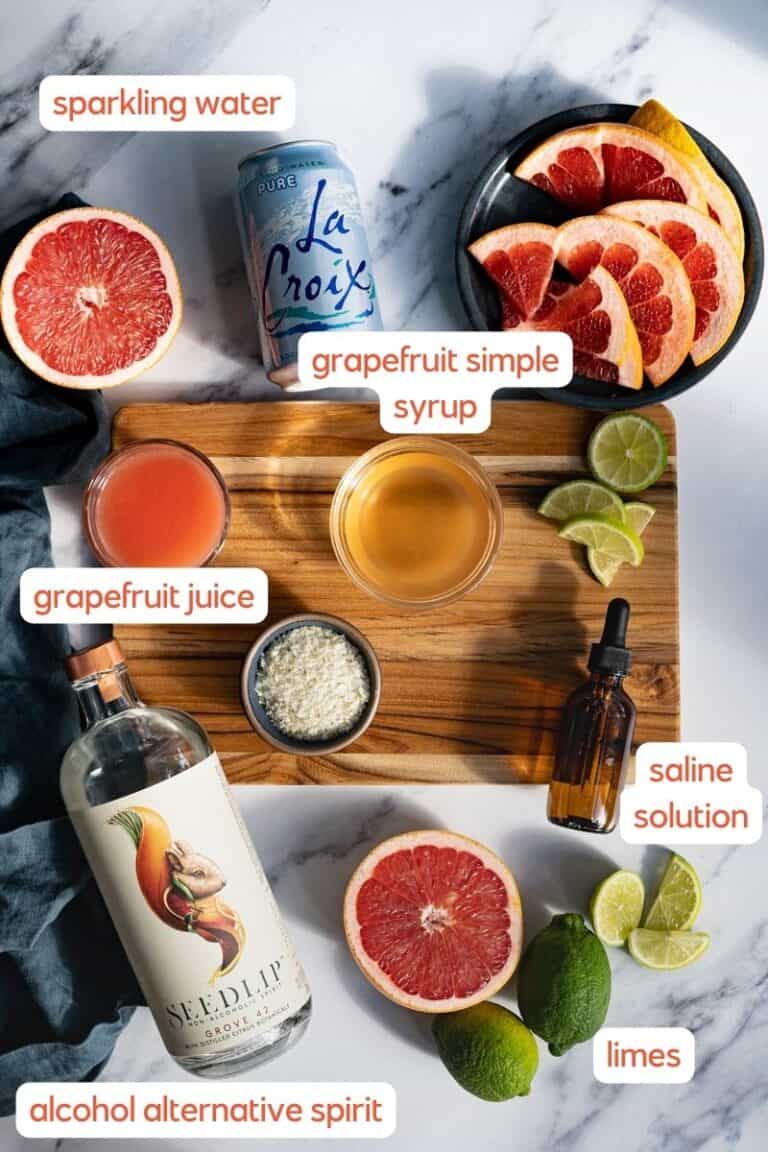 Best Paloma Mocktail (with Homemade Grapefruit Syrup) - A Recipe For Fun