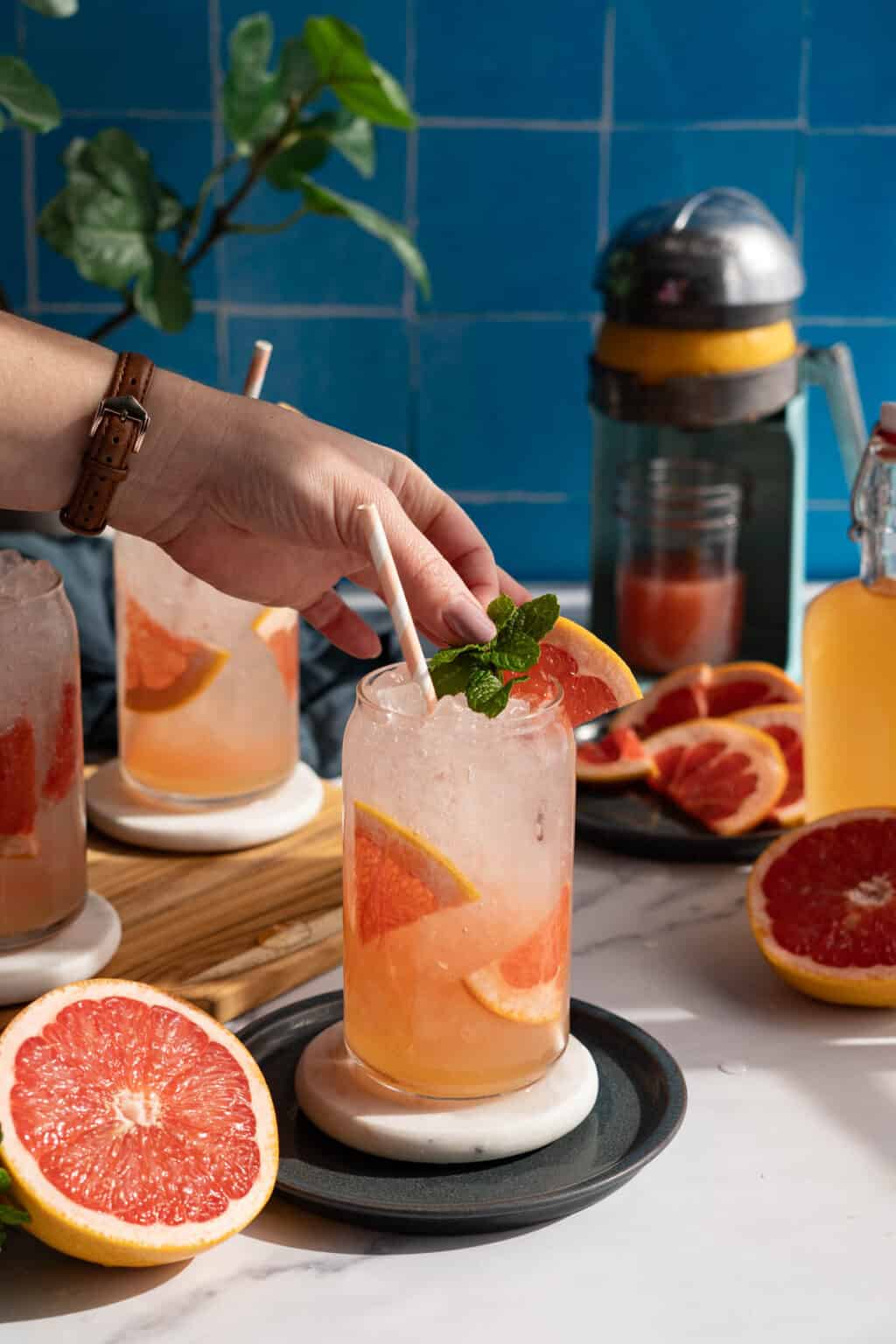 Italian Grapefruit Soda (Simple Pompelmo Rosa) - A Recipe For Fun