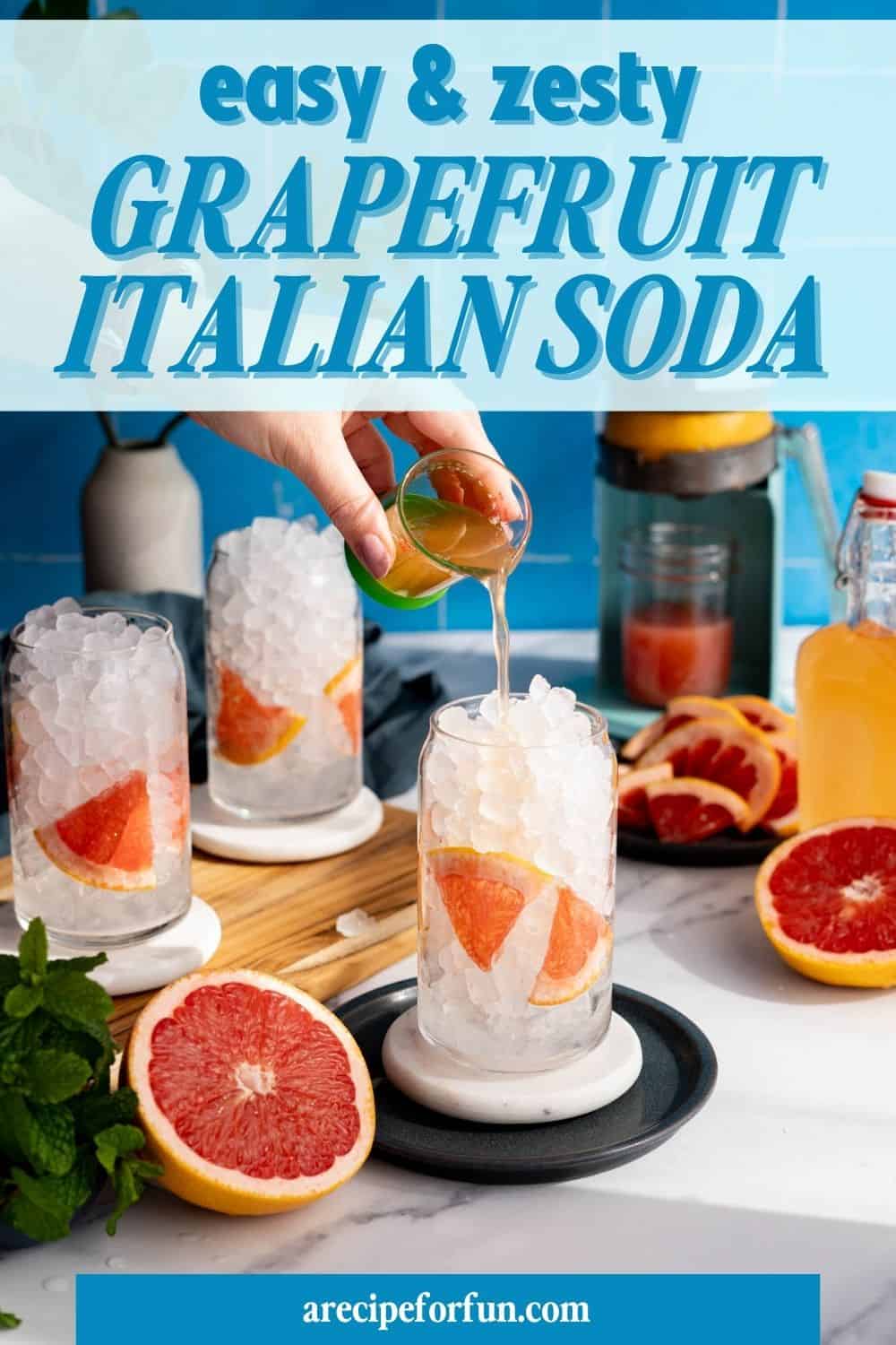Italian Grapefruit Soda (Simple Pompelmo Rosa) - A Recipe For Fun