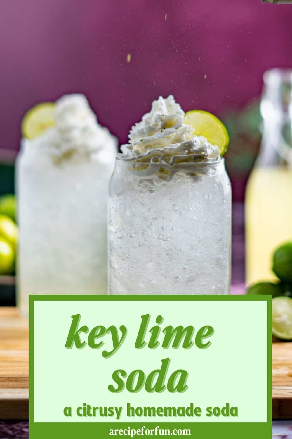 Key Lime Italian Soda (with Key Lime Syrup) - A Recipe For Fun