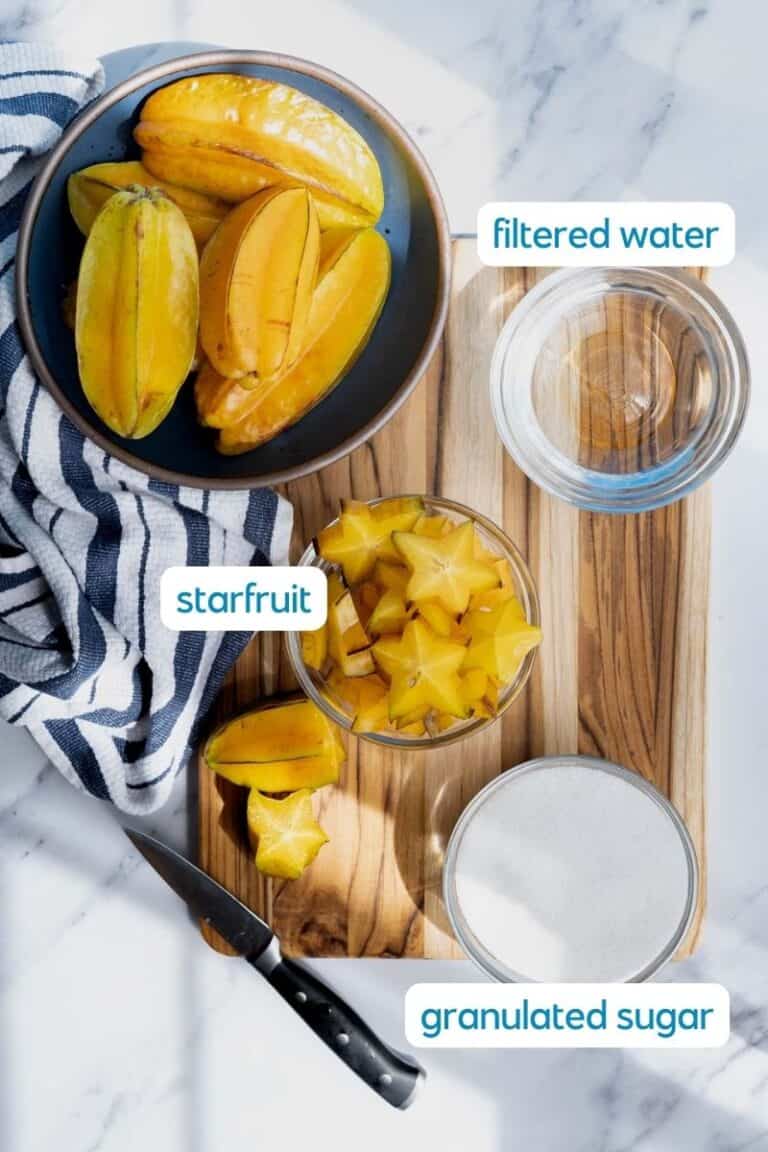Starfruit Simple Syrup (Carambola Fruit Simple Syrup) - A Recipe For Fun