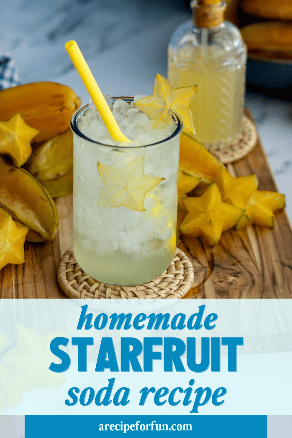 Homemade Starfruit Soda (Carambola Soda Recipe) - A Recipe For Fun
