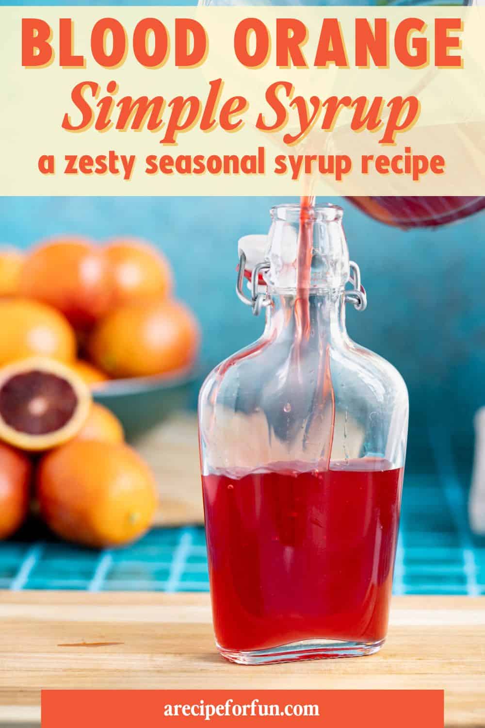 Homemade Blood Orange Simple Syrup From Scratch