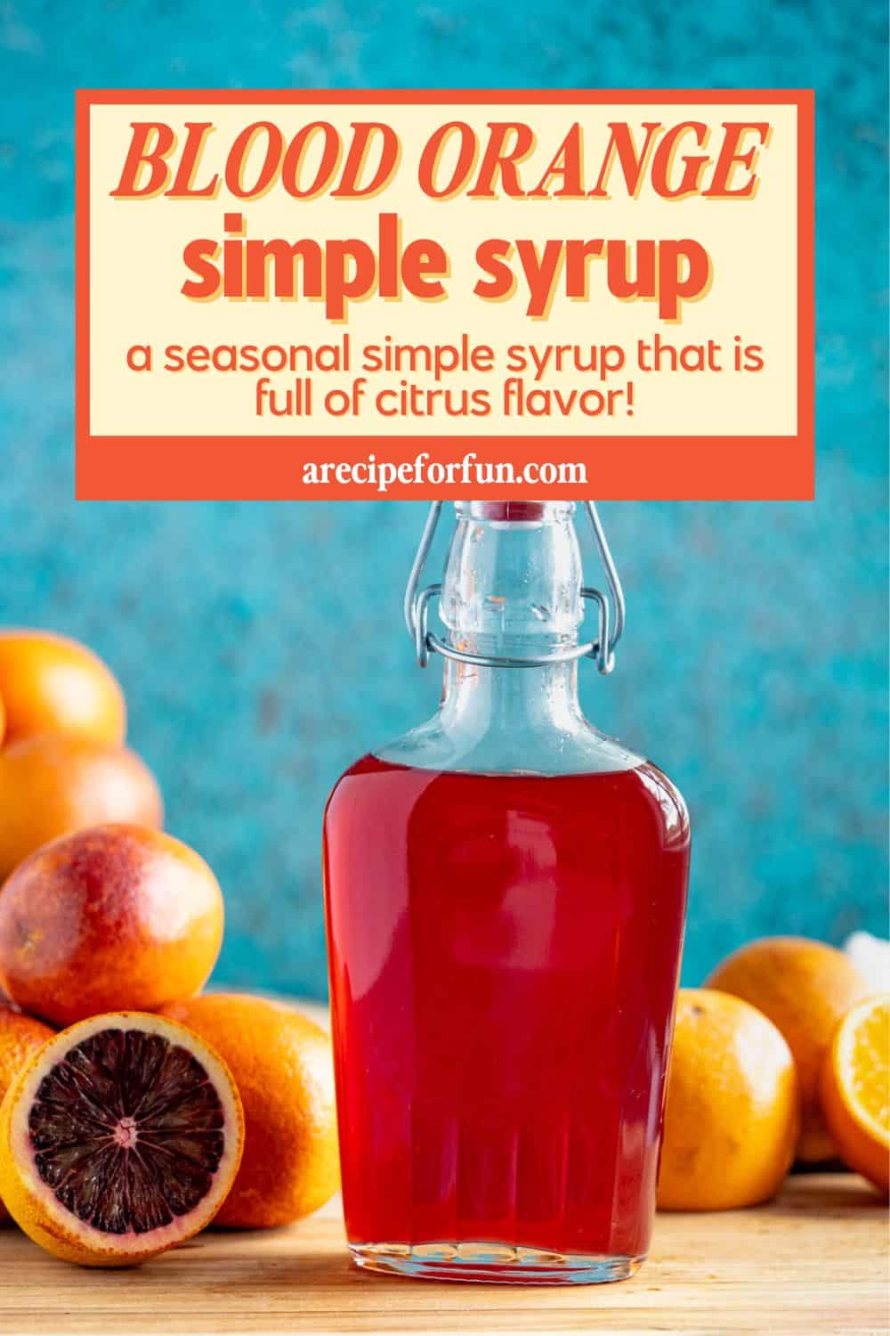 Homemade Blood Orange Simple Syrup From Scratch