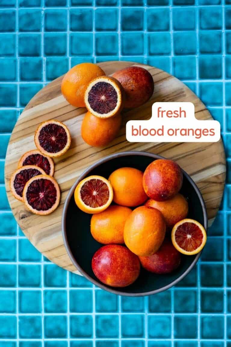 Dried Blood Oranges (Dehydrated Blood Orange Garnish)