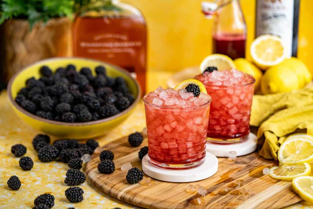 Blackberry Bourbon Bramble (Whiskey Bramble) - A Recipe For Fun