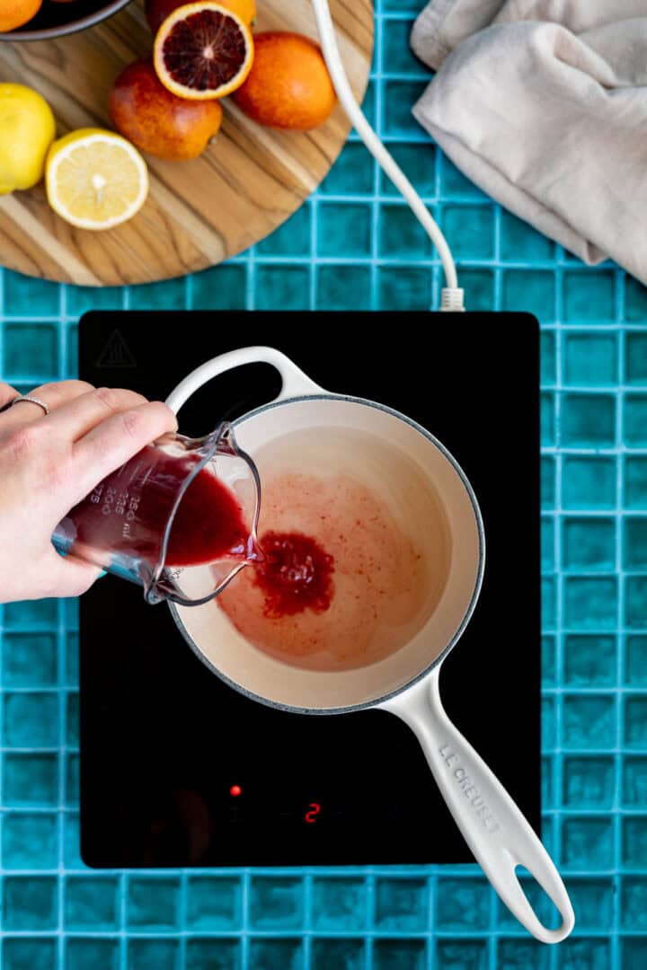 Homemade Blood Orange Simple Syrup From Scratch