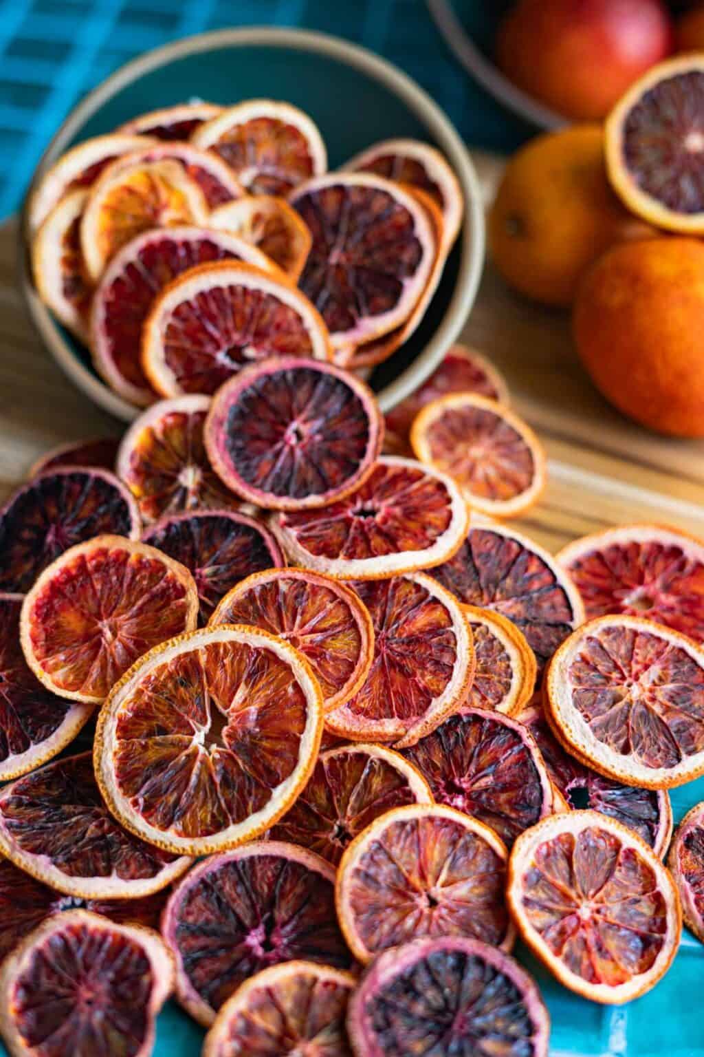 Dried Blood Oranges (Dehydrated Blood Orange Garnish)