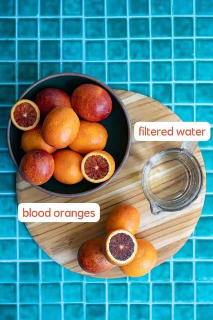 Blood Orange Ice Cubes (Seasonal Orange Ice Cubes) - A Recipe For Fun