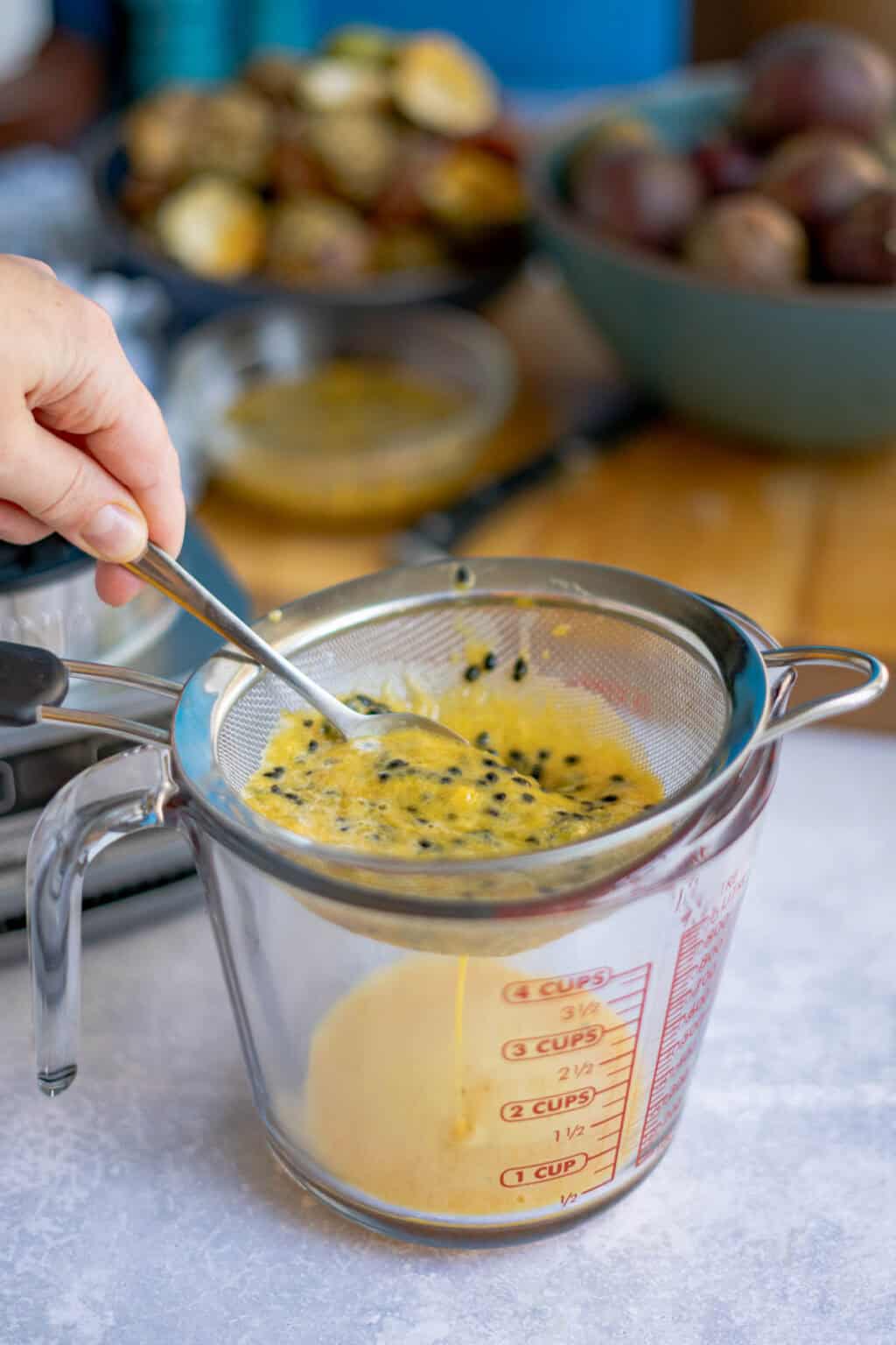 How to Make Passion Fruit Puree (Fresh Lilikoi Puree)