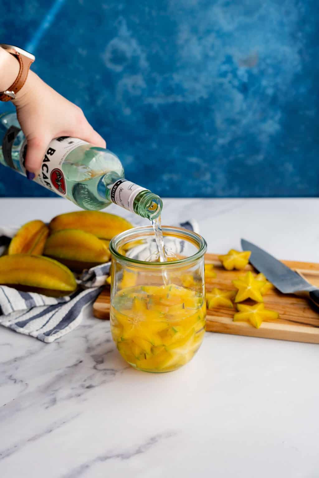 Starfruit Infused Rum (Tropical Carambola Fruit Rum)