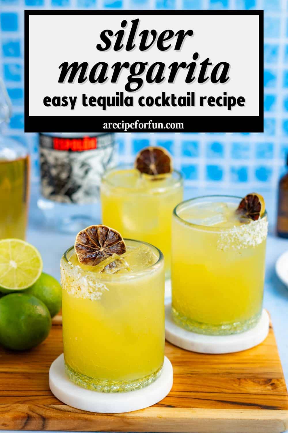 Classic Silver Tequila Margarita (Tequila Blanco Margarita) - A Recipe ...