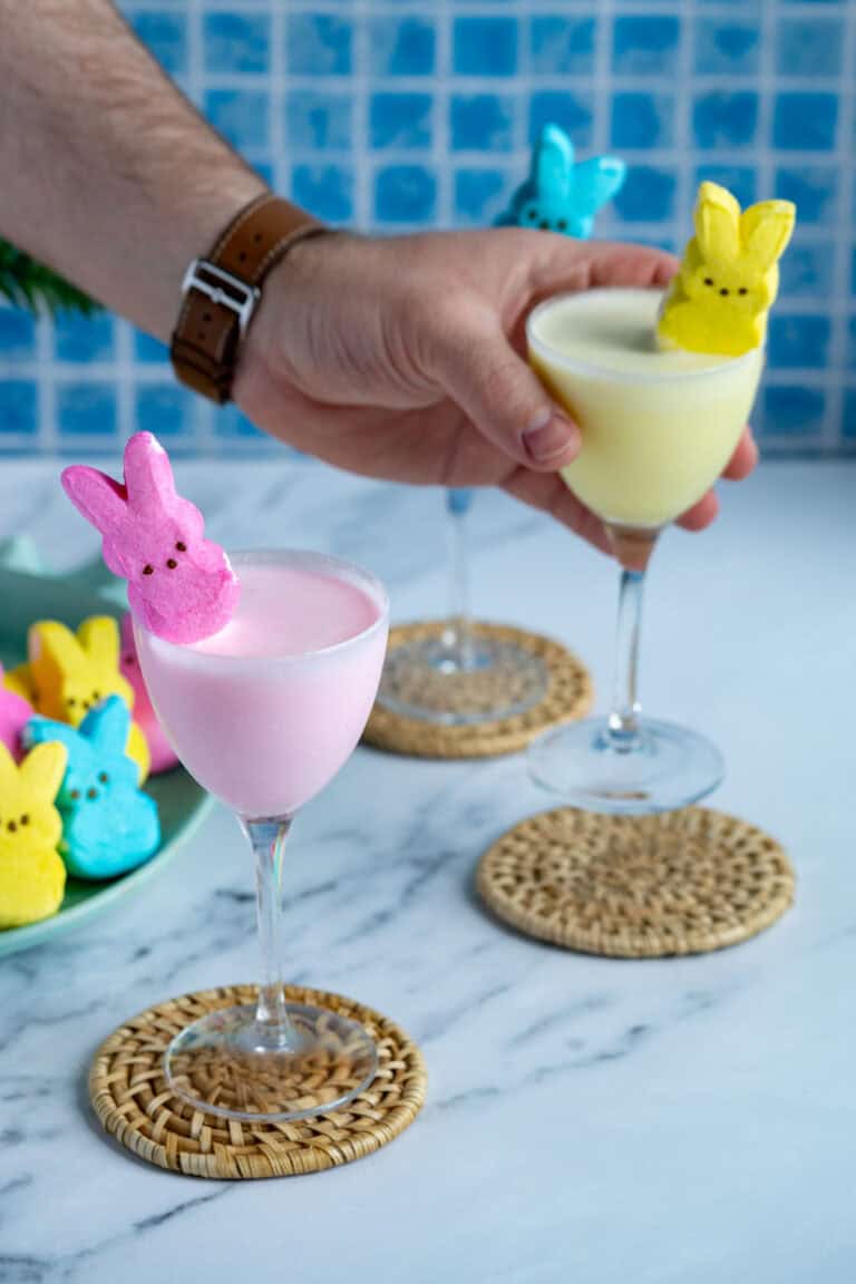 Vodka PeepTini Cocktail (Fun Peeps Martini Recipe)