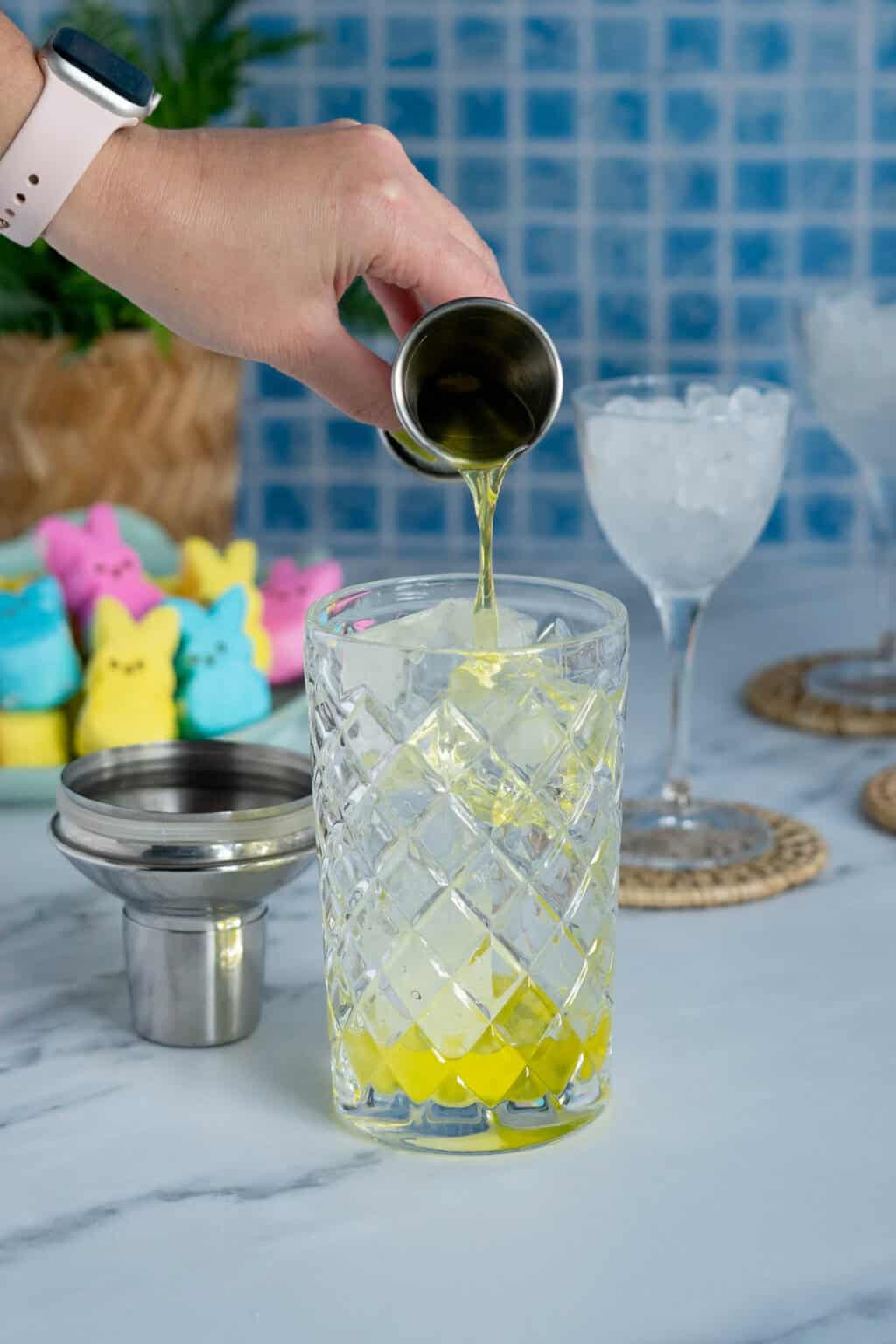 Vodka PeepTini Cocktail (Fun Peeps Martini Recipe)