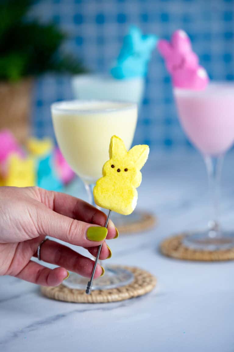 Vodka PeepTini Cocktail (Fun Peeps Martini Recipe)