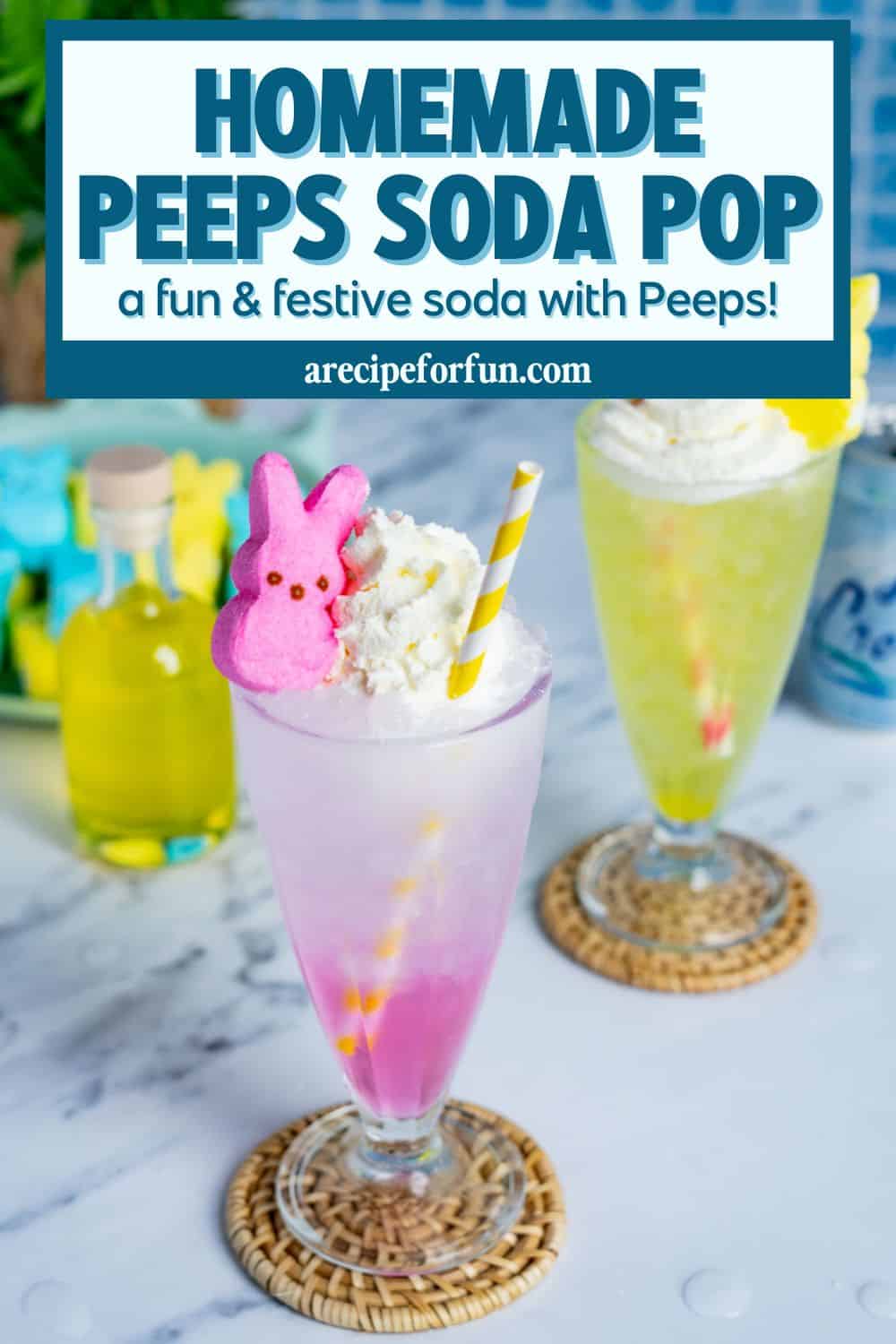 Homemade Peeps Soda Pop (with Peeps Simple Syrup) - A Recipe For Fun