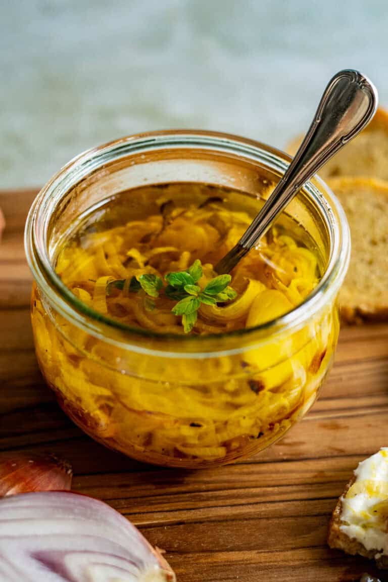 Shallot Confit (Easy Oven Roasted Confit Shallot Condiment)