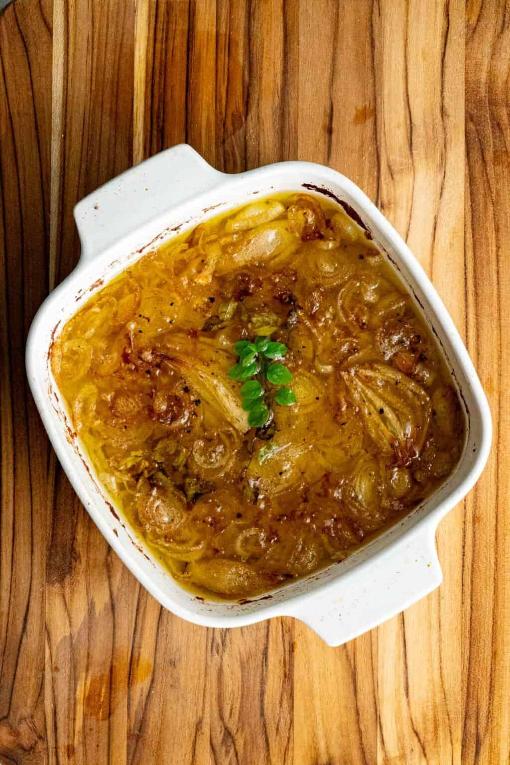 Shallot Confit (Easy Oven Roasted Confit Shallot Condiment)