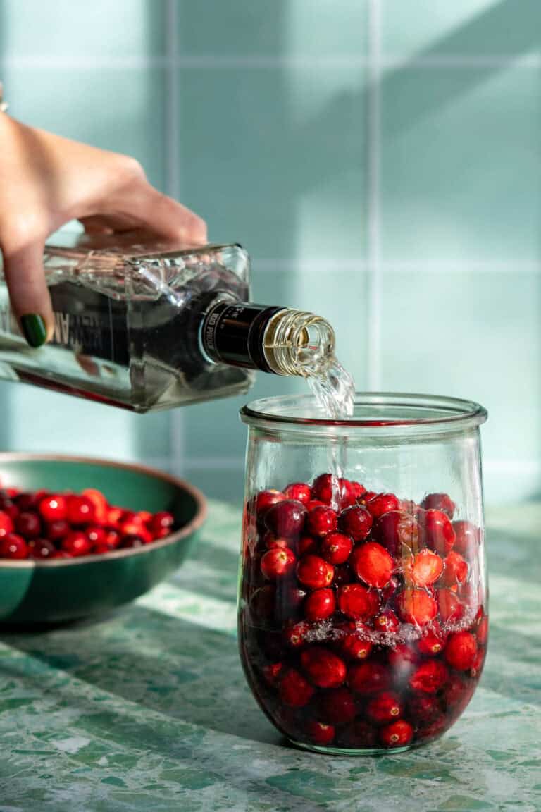 Homemade Cranberry Liqueur (How to Make a Cranberry Cordial)