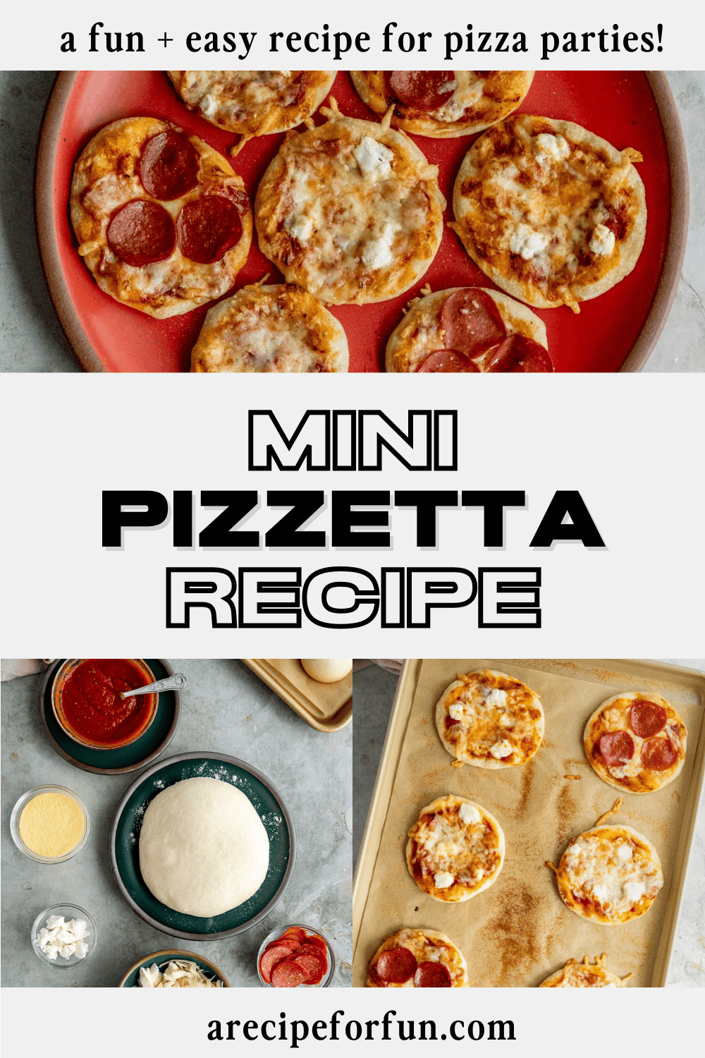 Mini Pizzetta (Italian Mini Pizza Recipe) - A Recipe For Fun