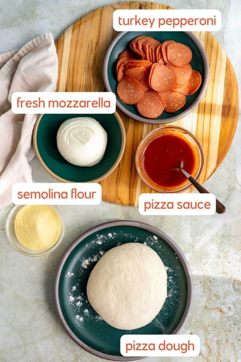 Turkey Pepperoni Pizza (with Fresh Mozzarella Cheese)