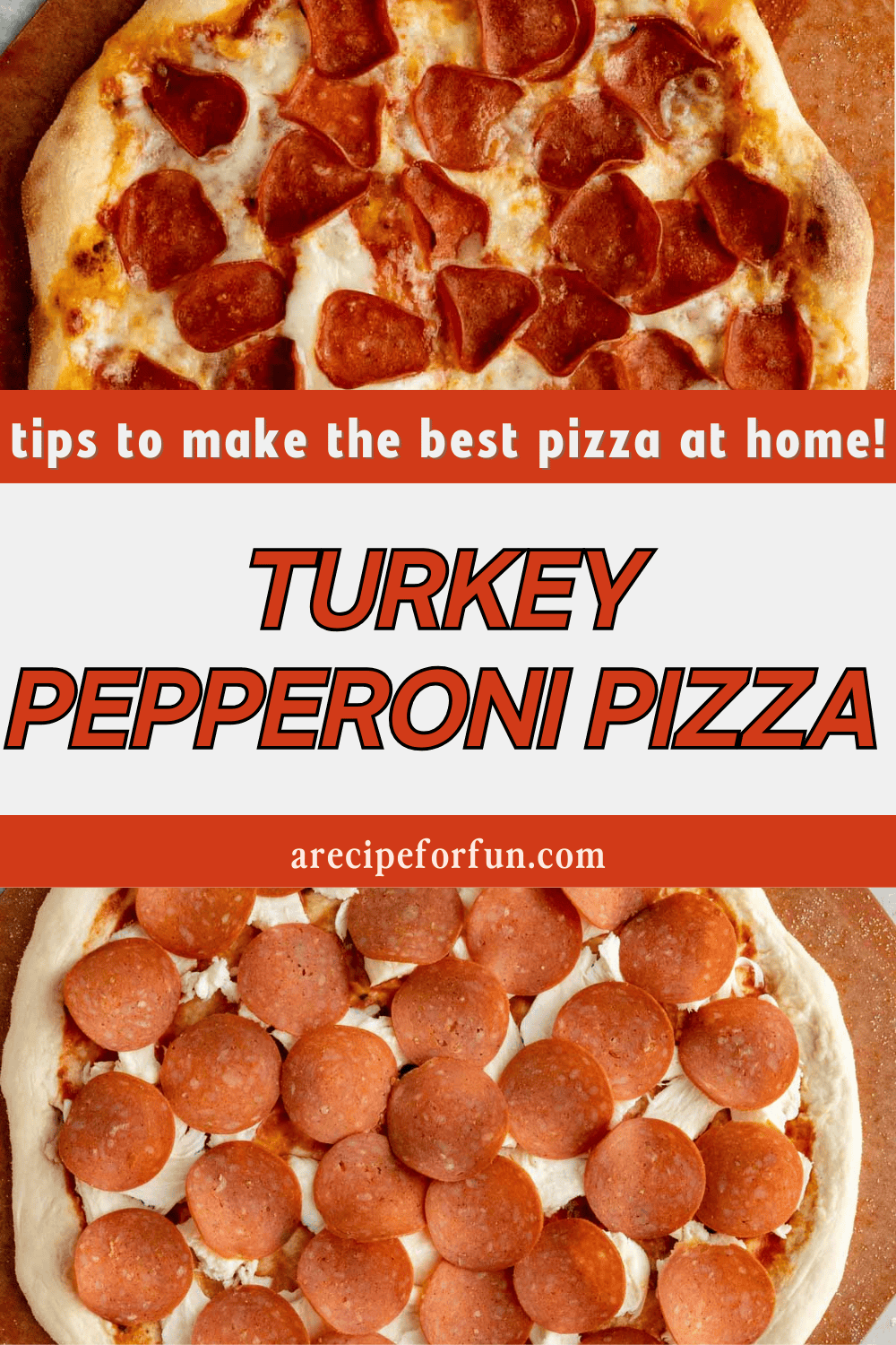 Turkey Pepperoni Pizza (with Fresh Mozzarella Cheese)