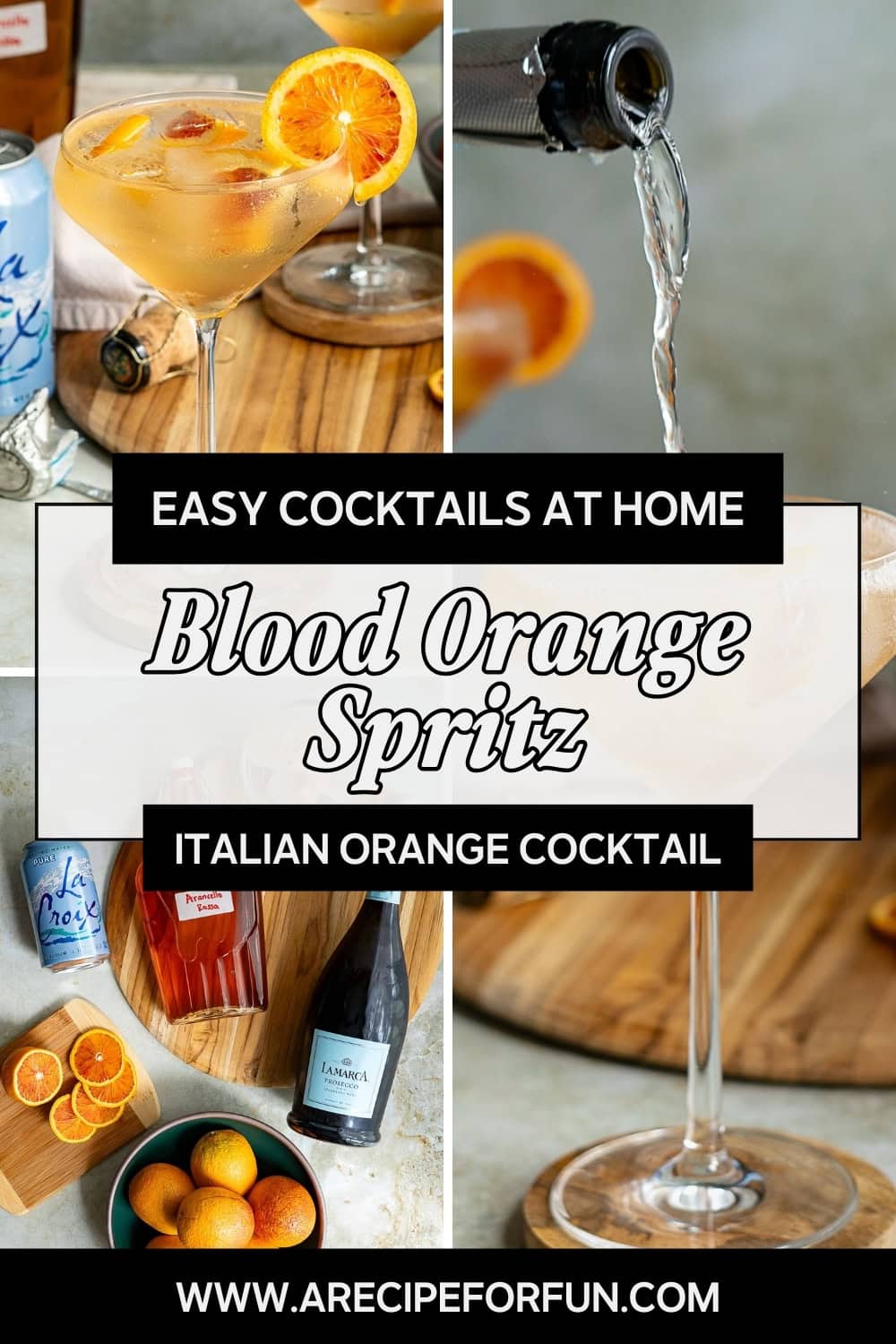 Blood Orange Spritz (Easy Italian Arancello Spritz Cocktail)