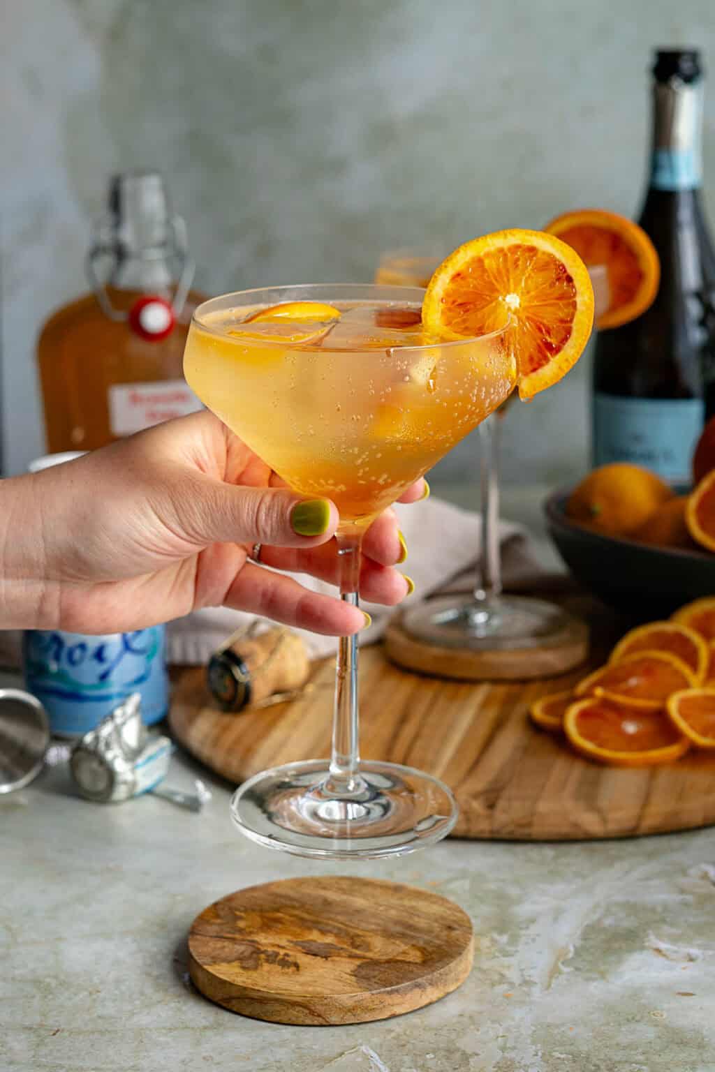 Blood Orange Spritz (Easy Italian Arancello Spritz Cocktail)