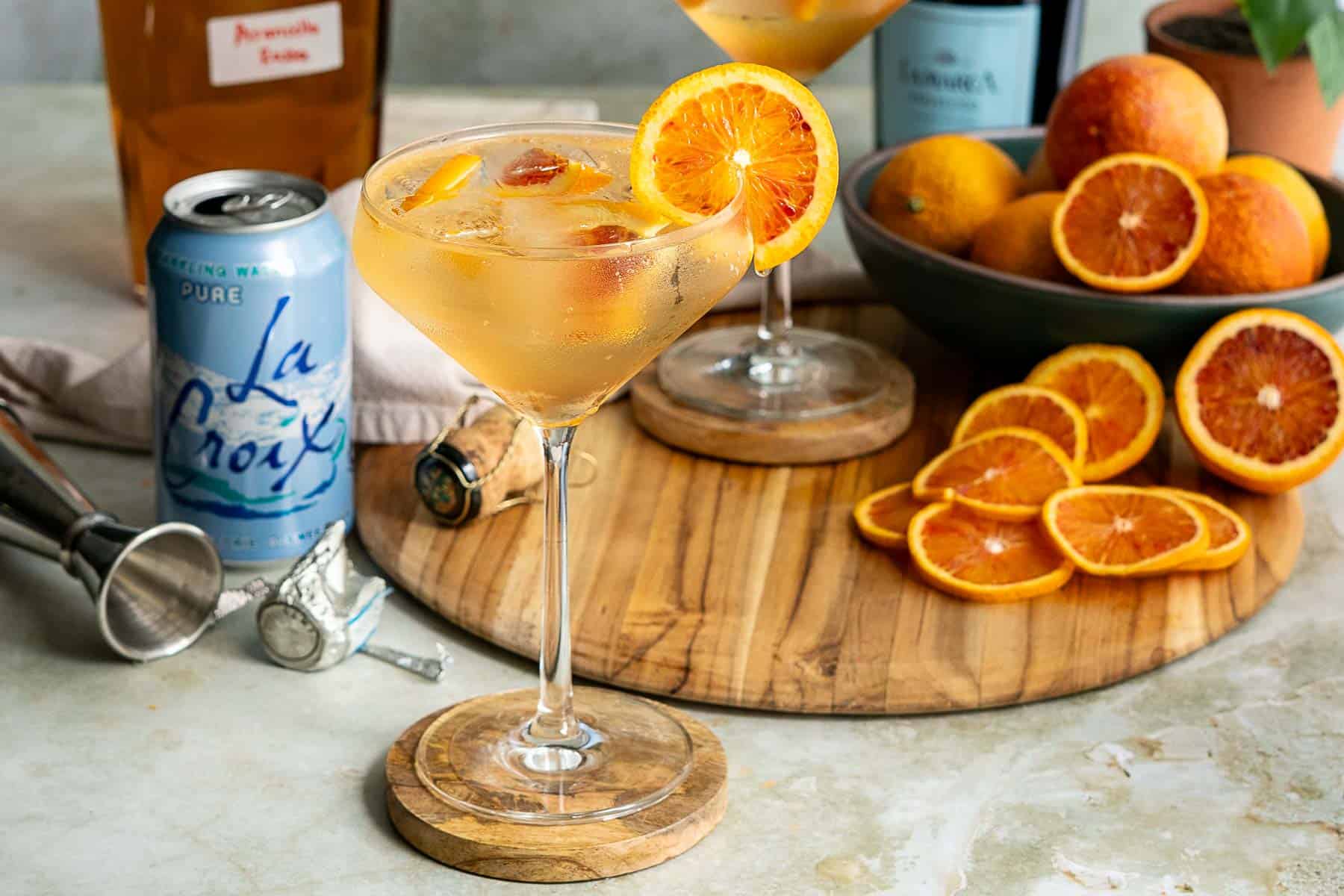 Blood Orange Spritz (Easy Italian Arancello Spritz Cocktail)